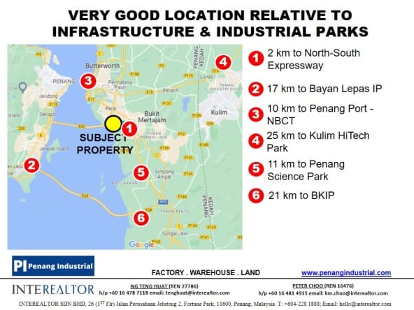 Penang Science Park - Factory, Warehouse and Land